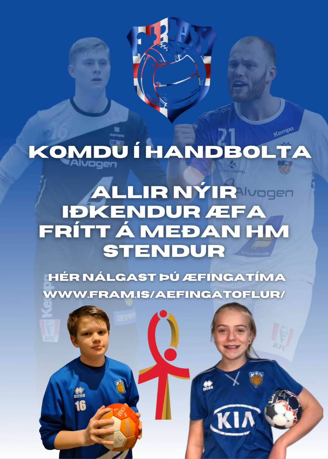 Frítt að æfa handbolta á meðan HM stendur - Fram