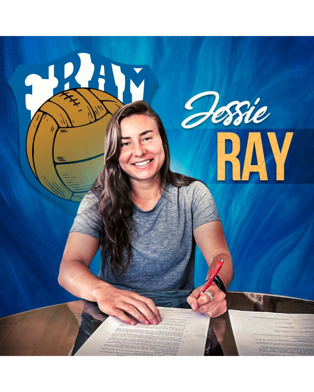 Jessie Ray semur við Fram - Fram