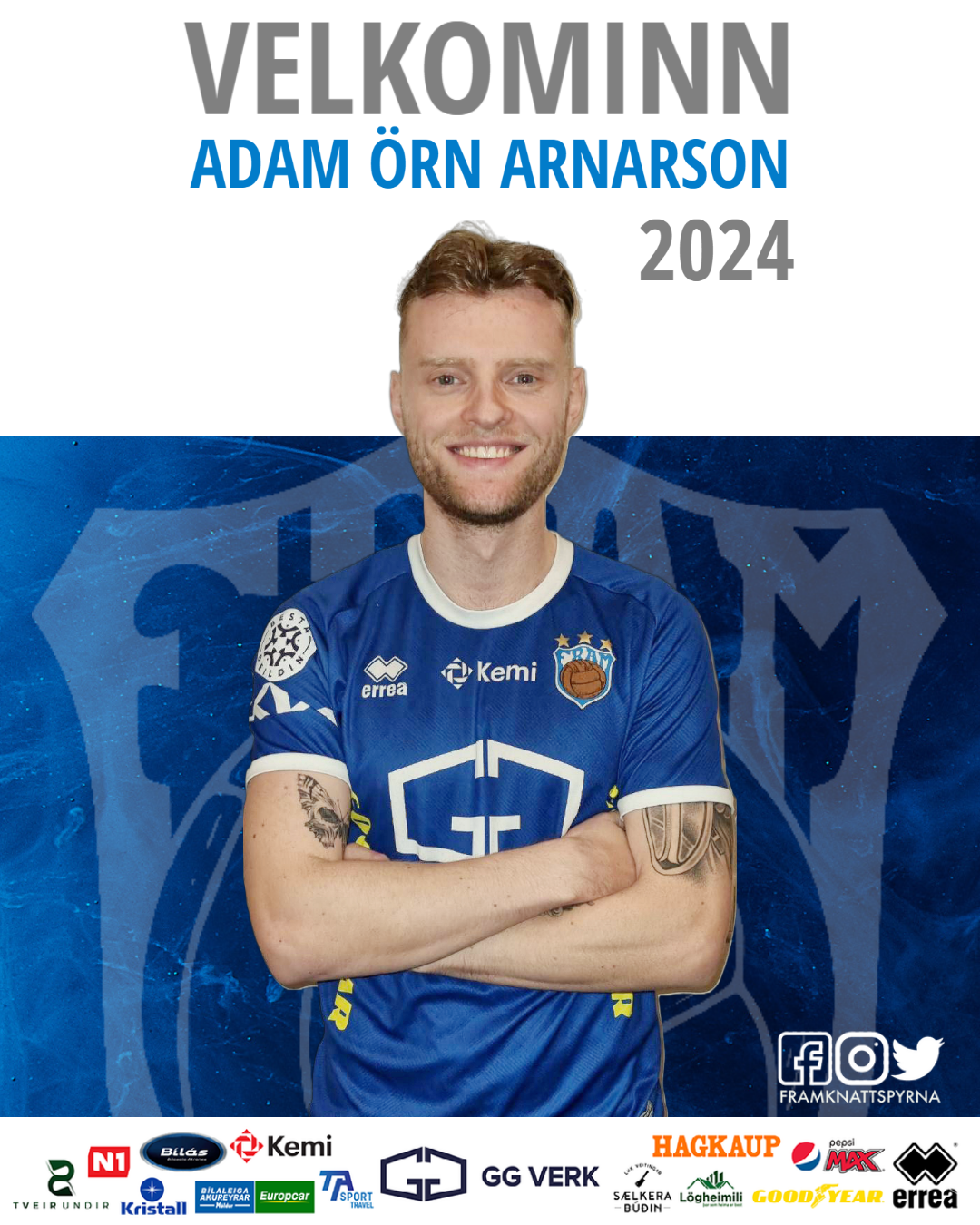 Adam Örn semur við Fram! - Fram